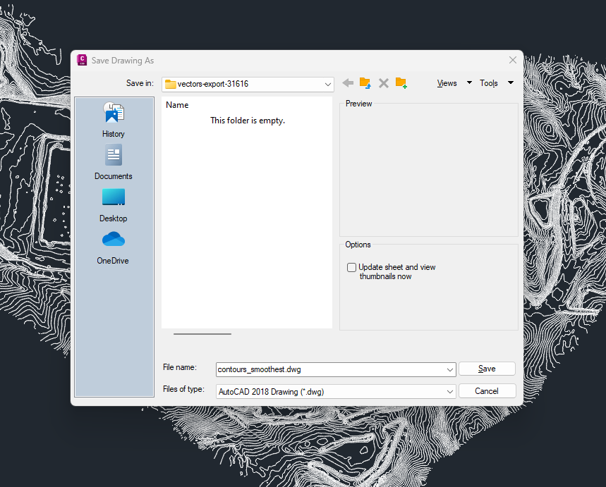 How to convert DXF to DWG in Civil3D